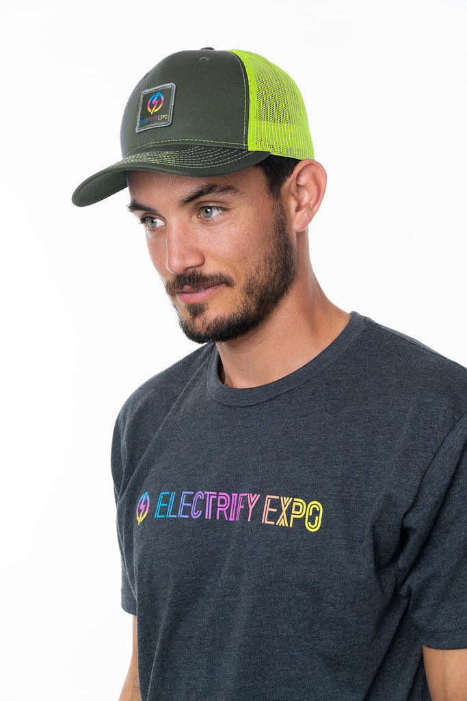 EE Patch Hat - Grey/Neon– Electrify Expo Merchandise